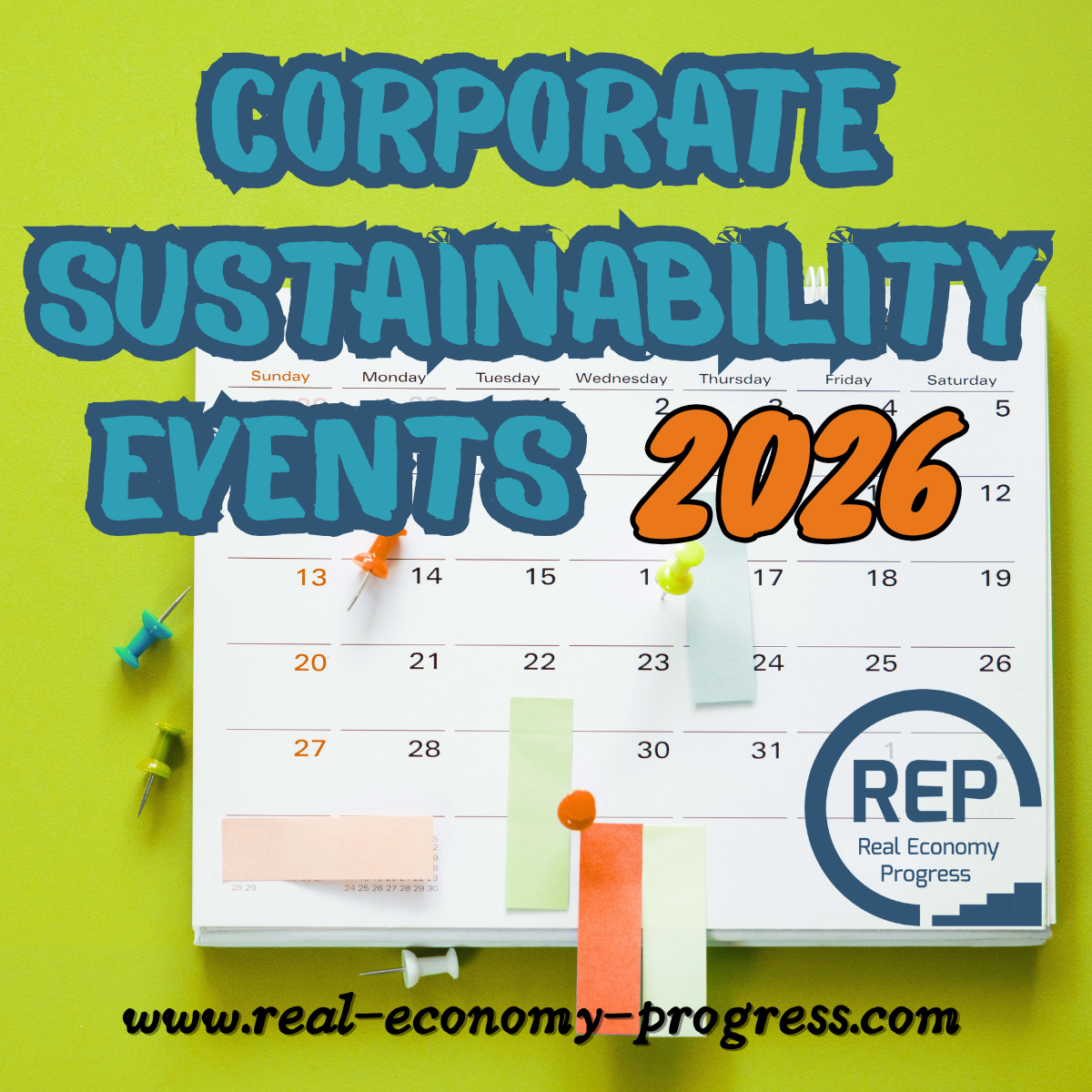 Diaries at the ready: a rundown of the year’s sustainability events ...